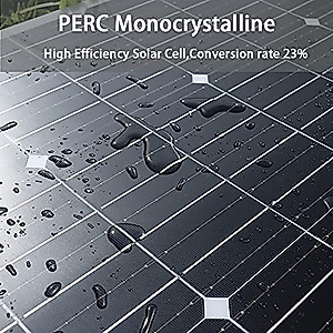 XINPUGUANG Flexible Solar Panel 100W 12V Monocrystalline Solar Kit Hightweight Module, 10A Charge Controller,Extension Cable for RV Boat Cabin Car (100W-1)