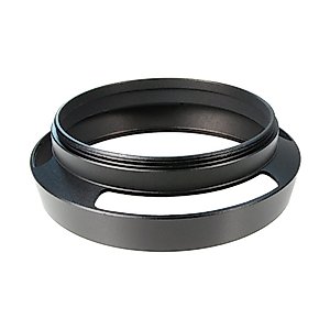 CamDesign 52mm Pro Angle Vented Metal Lens Hood Sun Shade for Leica/Contax Zeiss/Voigtlander/Panasonic Lumix/Fujifilm/Olympus/Nikon/Canon/Sony/Pentax/Samsung/RF Rangefinder Cameras with 58mm Lens Cap