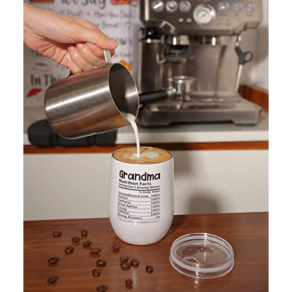 Heartfelt Grandma Tumbler - 12oz - Best Grandma Ever Tumbler - Best Grandma Gifts - Grandma Mug - Grandma Birthday Gifts - First Time Grandma Gifts from Granddaughter, Grandson, Grandkids