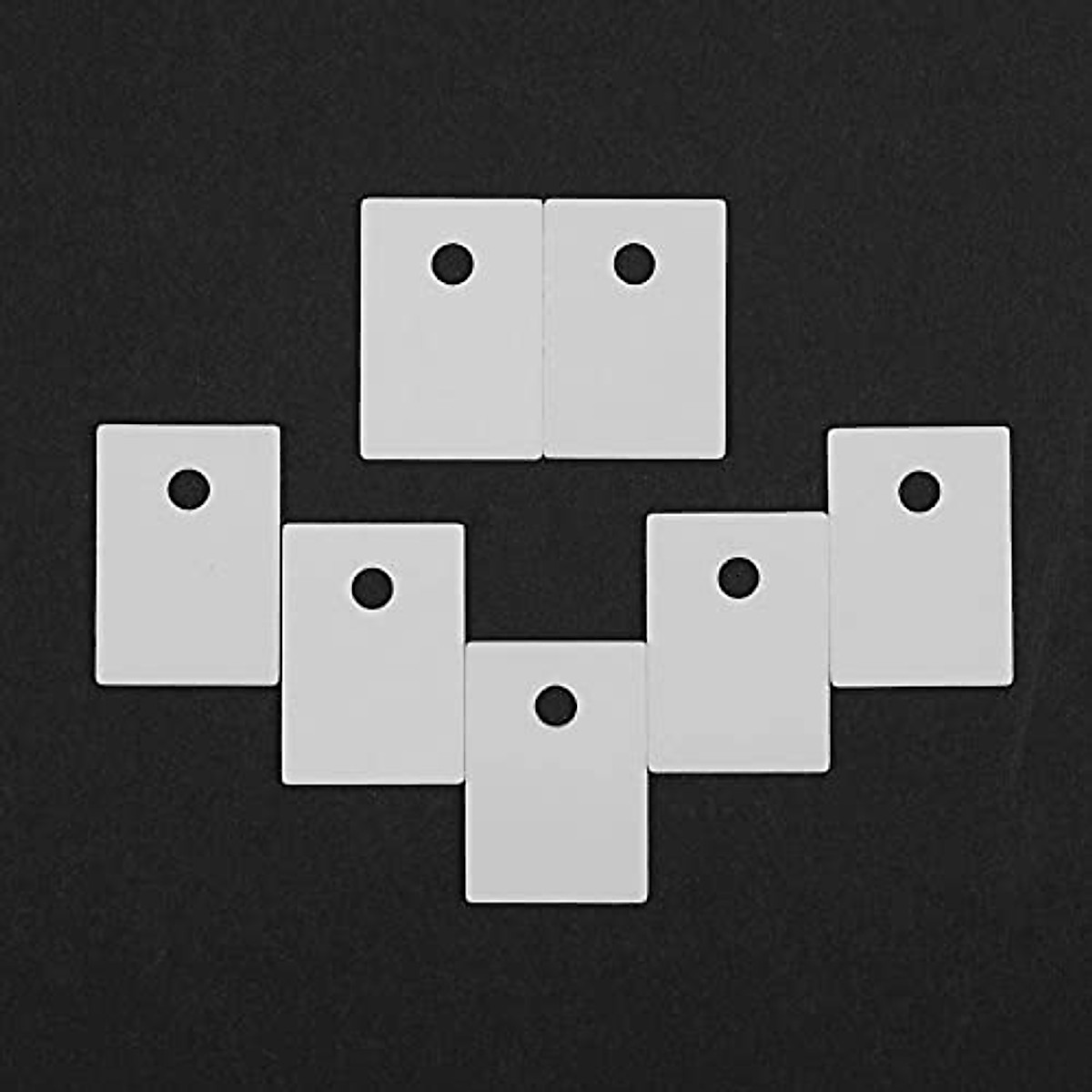 Fafeicy 100PCS TO-220 Alumina Ceramic Insulating Sheet Ceramic Sheet 3.2mm Hole MOS Transistor IGBT Cooling Pad Used in Coal Mining, Conveying Systems, Milling Systems