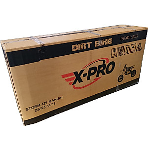 X-PRO 125cc Kids Dirt Bike Pit Bike Youth Dirt Pit Bike with 4-Speed Semi-Automatic Transmission, Big 14"/12" Tires! (Green)