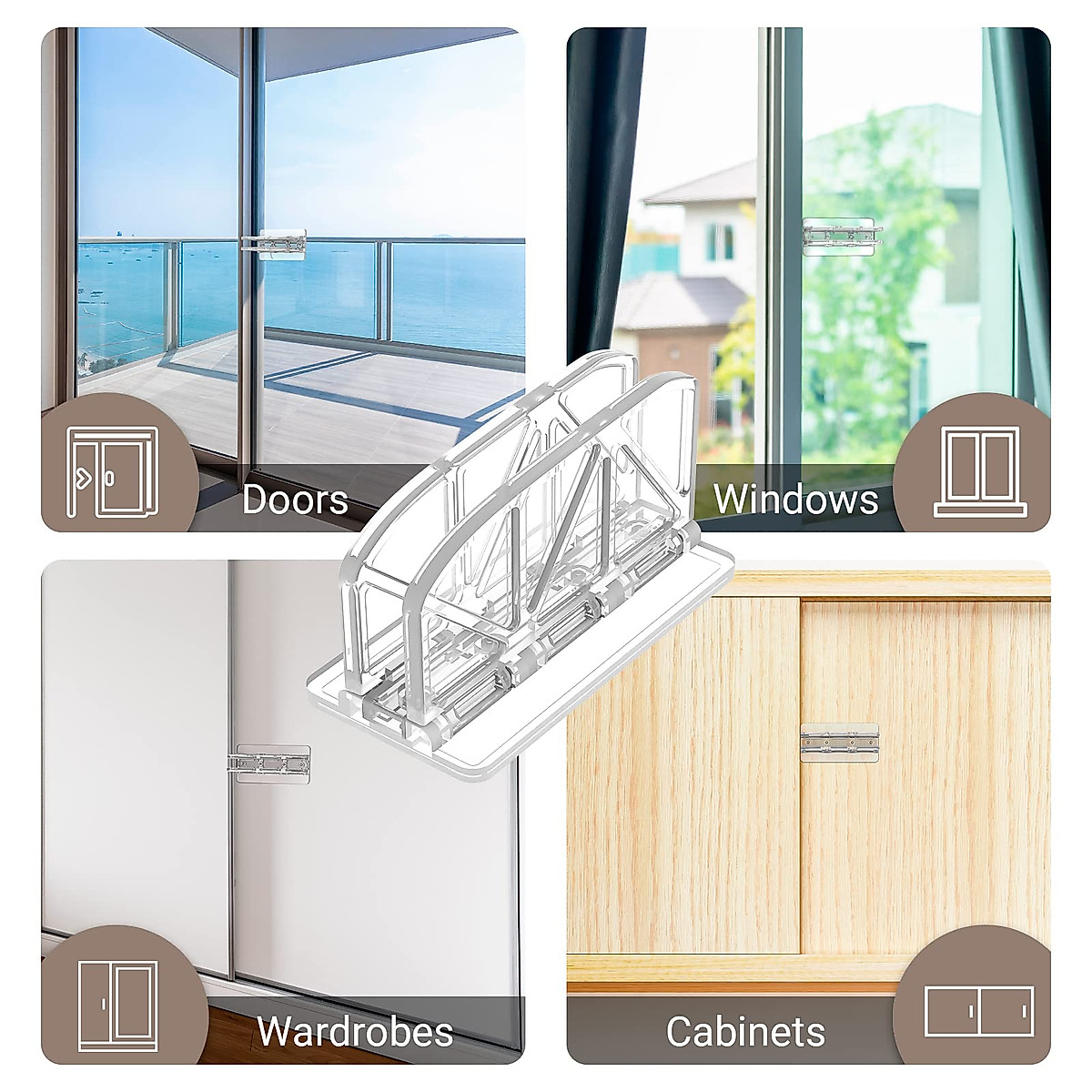 Buy Two Save More- Child Safety Locks for Patio Slide Doors and Sliding Glass Door Lock Security