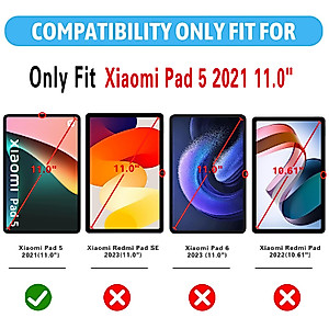 XunyLyee [2 Pack] Screen Protector Compatible with Xiaomi Pad 5, Tempered Glass Film for Xiaomi Pad 5 Pro (11 Inch) [Easy Installation]