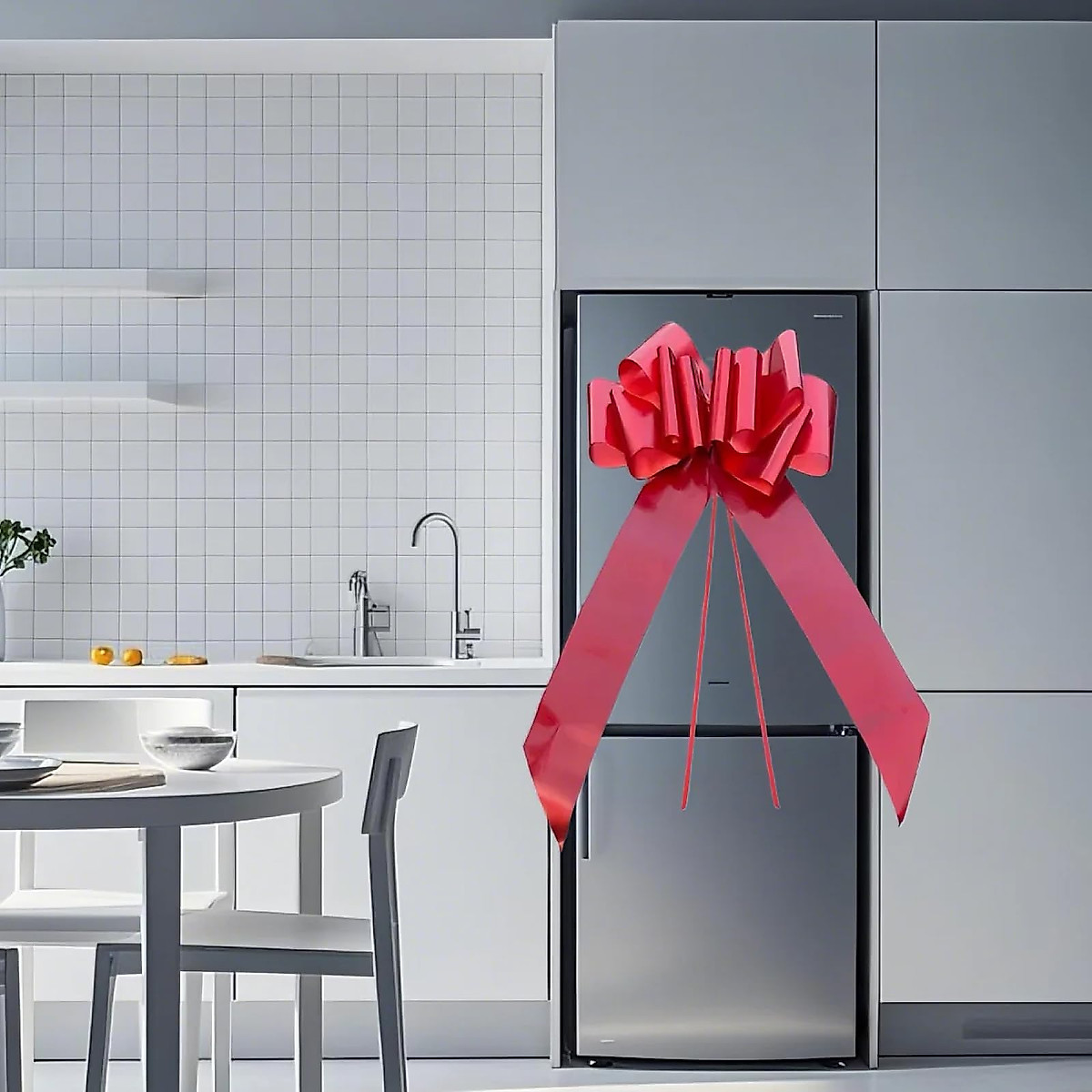 Aidwey Big Gift Wrapping Bows (30 inch, Red, 1 Pack), Butterfly Shape Gift Bow, Giant Bow for Car, Huge Car Bow, Car Bows, Big Red Bow, Big Car Bow, Bow for Gifts, Christmas Bow.