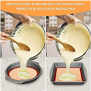 Silicone Baking Mat Set, Easy Clean and No stick Food Grade Resuable Baking mats.