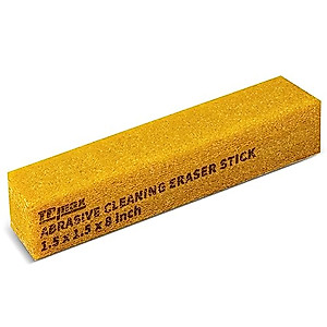 1-1/2" x 1-1/2" x 8" Inch Abrasive Cleaning Eraser Stick for Cleaning Abrasive Sanding Belts & Sanding Discs Sandpaper Rough Tape, Skateboard and Shoes Natural Rubber Build