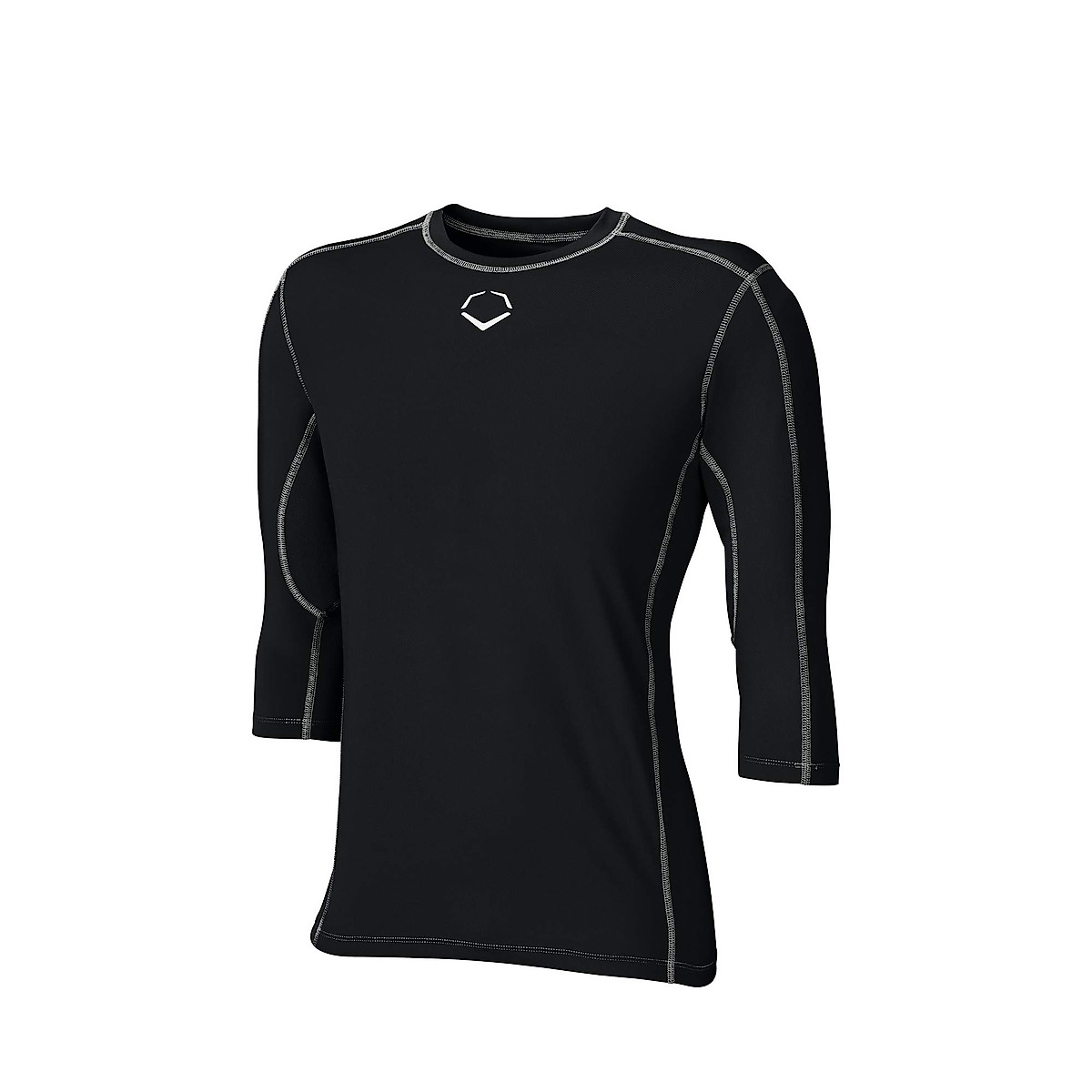 EvoShield Youth Pro Team Mid Sleeve Tee, Black - Small