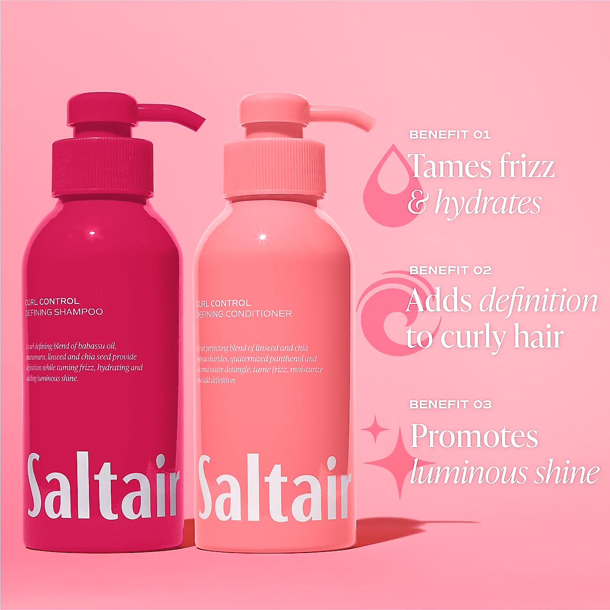 Saltair - Curl Control Haircare Set - Shampoo and Conditioner