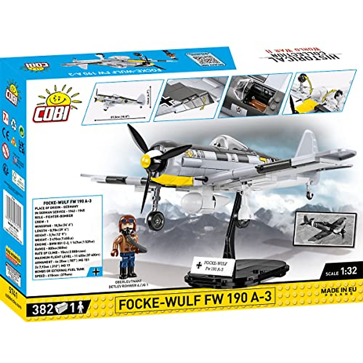 COBI Historical Collection WWII FOCKE-WULF FW 190 A-3 Plane, Small