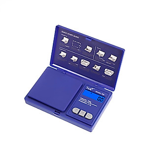MX 700 Special Edition Precision Gram Scale 700g* 0.1g for Jewelry/Food/Medicine Affordable and Stylish Pocket Scale, Slim Design, Royal Blue- Paisley