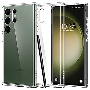 Spigen Ultra Hybrid Designed for Galaxy S23 Ultra Case (2023) - Crystal Clear