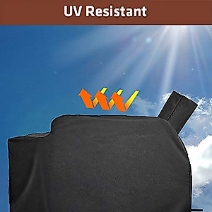 QuliMetal DB Grill Cover for Green Mountain Grill Daniel Boone Choice and Prime Standard Grills, Anti-UV & Waterproof, Heavy Duty Patio BBQ Grill Cover, 53.5 x 19.7 x 25 Inches