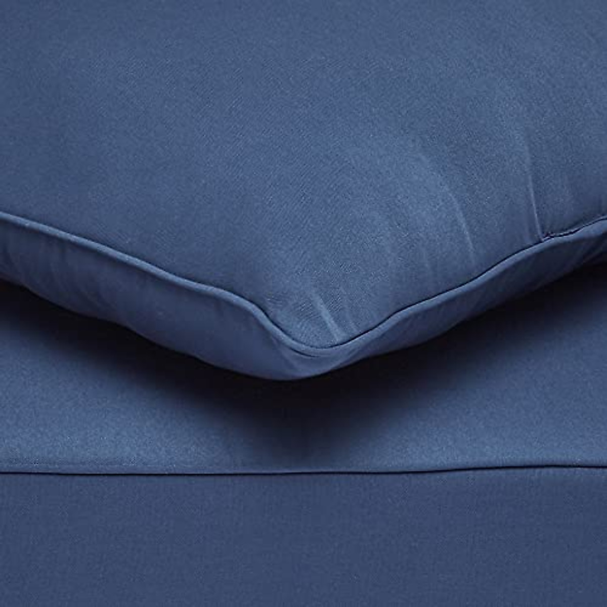 Amazon Basics Deep Seat Outdoor Patio Seat and Back Cushion Set 25 x 25 x 5 inches and 28 x 22 x 5 Inches, Insignia Blue