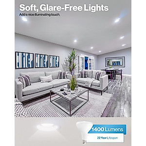 Sunco Lighting - 10 Pack BR40 Light Bulbs, LED Indoor Flood Light, Dimmable, CRI94 5000K Daylight, 100W Equivalent 17W, 1400 Lumens, E26 Base, Indoor Home Recessed Can Lights, High Lumens - UL