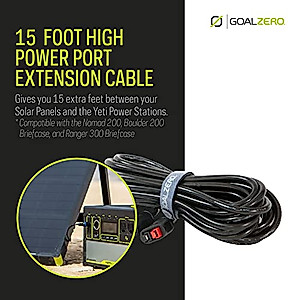 Goal Zero 15ft Extension Cable for Goal Zero Boulder 200 Solar Panel