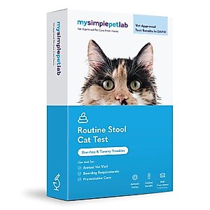 MySimplePetLab Cat Stool Test Kit | Fast and Accurate Cat Worms and Giardia Test | Mail-in Stool Sample Kit for Early Detection of Cat Worms and Giardia