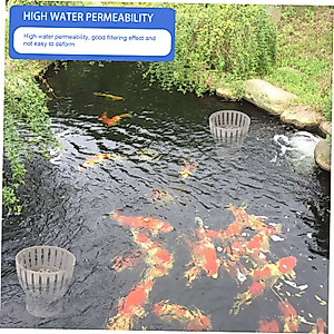 FONDOTIN 1 Pc Filter roof Drain Strainer Drain Pipe Fittings filtro para pecera Pool Sink Strainer Plastic Fish Bowl Pond Drain Cover Plastic Aquarium Skimmer abs Fish Tank Basket White