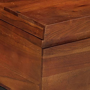 Vetnasa Storage Trunk 43.3"x13.8"x16.1" Solid Acacia Wood