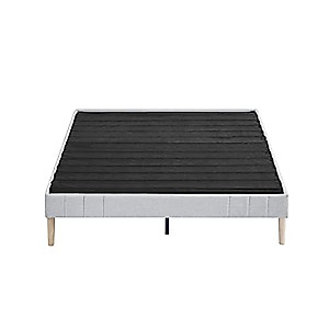 DeCoro Eternity Soft Grey Upholstered Bed Frame, California King Size