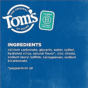 Tom's of Maine Antiplaque & Whitening Fluoride-Free Peppermint Toothpaste, 5.5 oz
