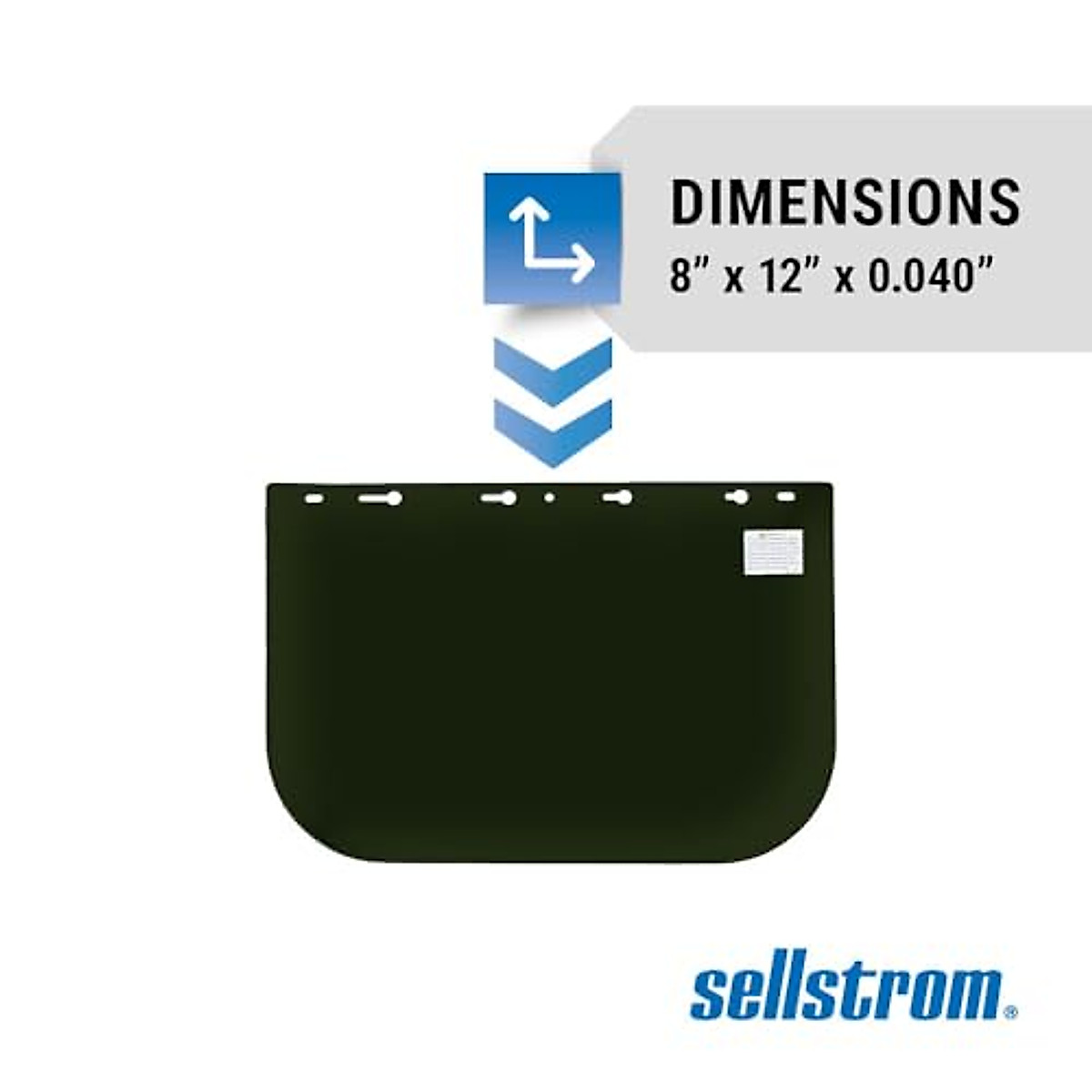 Sellstrom Replacement Polycarbonate Window - for 390 Series Face Shields - ANSI Z87.1