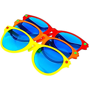 Soghot HUI JIN 6 Pcs Jumbo Plastic Sunglasses Funny Party Glasses Swim Party Favors for Festival Supplies Accessories