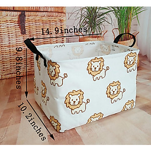 VAIVUSTO Rec Toy Box Chest Kids Hamper Storage Basket Collapsible Organizer Bin Gift Baskets for Home/Dorm/Kitchen/Pet/Office/Closet/Shelf