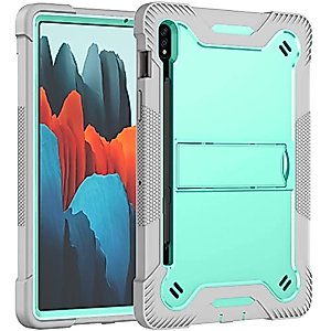 Tablet PC Case Compatible With Samsung Galaxy Tab S8/Tab S7 11 Inch (Model SM-X700/X706/T870/T875/T878) Protective Cover Rugged Durable Stand Shockproof Protective Cover Suitable Compatible With Samsu