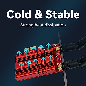 RLihm WiFi 6E AX5400 PCIe WiFi Card Intel AX210 Network Card with Bluetooth 5.2 Tri-Band 6G/5.8G/2.4GHz Wireless WiFi Network Card for Desktop PC Windows 10/11 64-bit MU-MIMO,Ultra-Low Latency