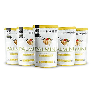Palmini Angel Hair Pasta | Low-Carb, Low-Calorie Hearts of Palm Pasta | Keto, Gluten Free, Vegan, Non-GMO | As seen on Shark Tank | (12 Ounce Pouch-Pack of 6)