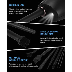 Compressed Air Duster, Electric Air Blower for Computer Cleaning, Portable Replaces Canned Air, Cordless Rechargeable 36000RPM Keyboard Cleaner, Gifts for Men