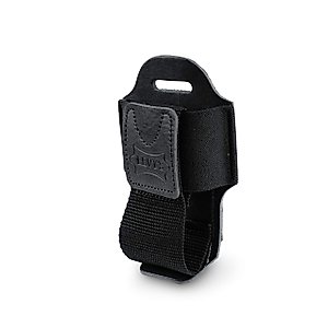 Levy's Leathers Wireless Transmitter Bodypack Holder; Black Leather (MM14-BLK)