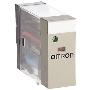 Omron G2R-2-SND DC24(S) General Purpose Relay, LED Indicator and Diode, Plug-In Terminals, Double Pole Double Throw Contacts, 21.6 mA Rated Load Current, 24 VDC Rated Load Voltage