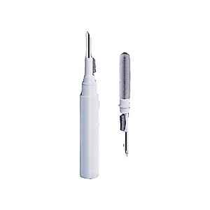 ToneGod Earbuds Cleaning Pen Fits for Airpods Pro 1 2 3 Multi Cleaner Kit Soft Brush for Bluetooth Earphones Case Compact Portable Multifunctional Cleaning Kit (White)