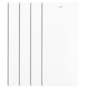 DALIX 82.5" White Vertical Blinds Replacement Slats Sliding Door Window (4 Pack)