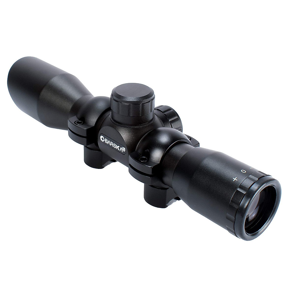BARSKA 30/30 Crosshair Reticle Rifle Scope for .22 Plinking & Rimfire Rifles - Optimal Precision with Rings for Shooting, Hunting, Target Practice