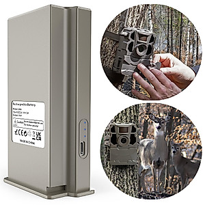 Rechargeable Lipo Lithium Battery, Hunting Camera Battery Compatible with Trail Cameras X Gen 2.0, X, X Pro, XB, SK