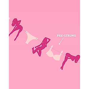 xo, Fetti Bachelorette Party Banner - Pink, 5 Ft. | Female Dancer Stripper Bach Party Decorations, LGBTQ Bridal Shower Gift, Engagement Party, Bridesmaid Favors, Gag Gift