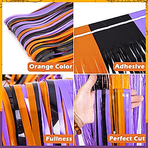 Halloween Party Decorations Happy Halloween Banner Fringe Curtains Balloons Tissue Paper Pom Poms Hanging Swirl Decorations