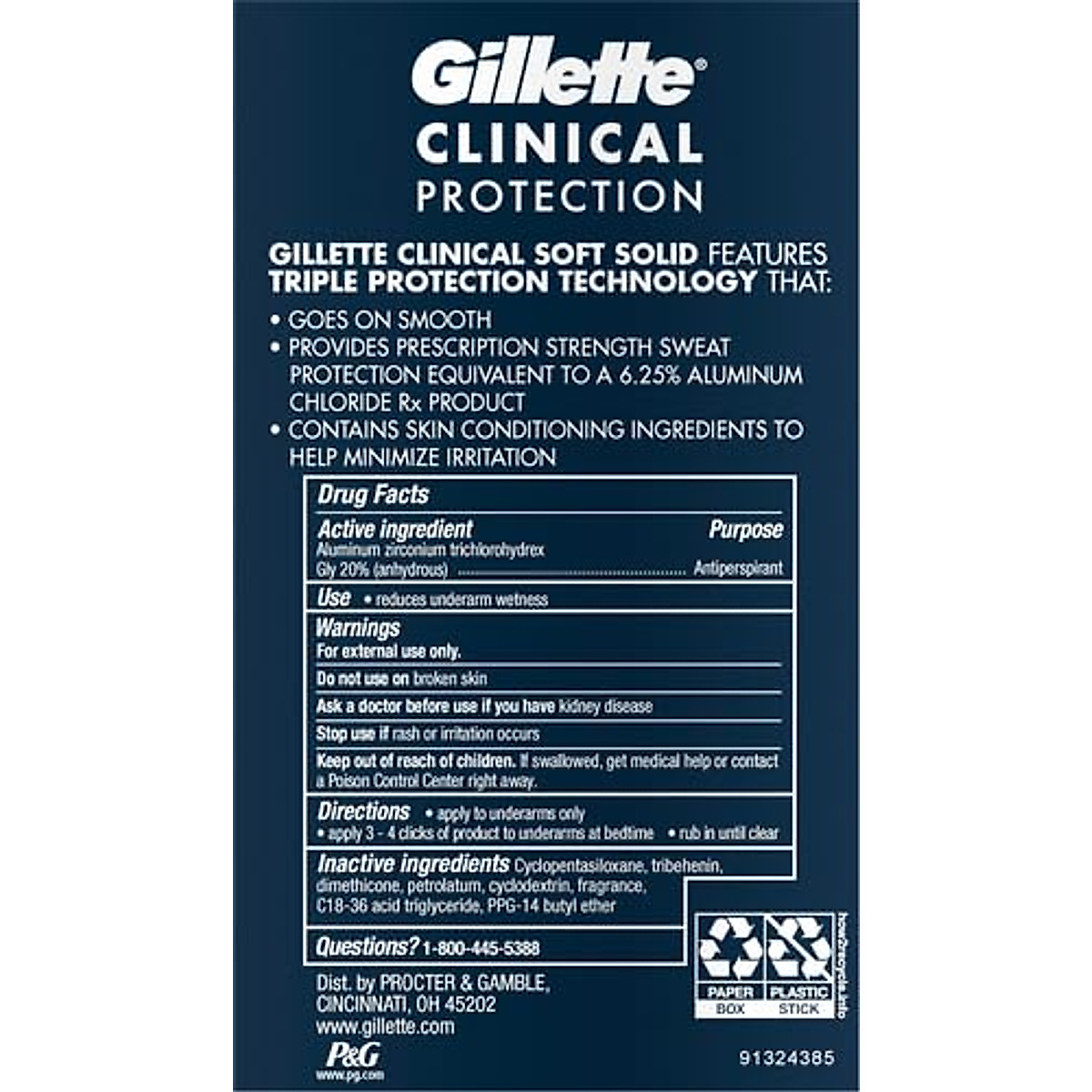 Gillette Ultimate All Day Fresh, Multicolor, 1.7 Ounce