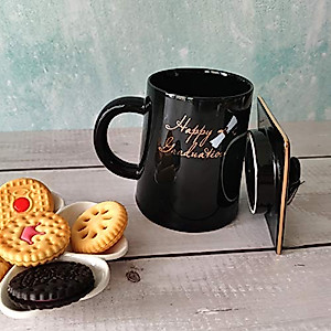 Vencer 2023 ''Happy Graduation'' Graduation Present/Bachelor's Degree Present-Graduation Cap Mug Bachelor Cap as Graduation Party Supplies,Graduation Decorations,Back to School Present,VCM-21