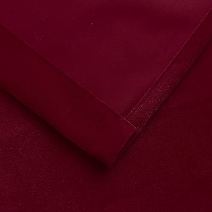 PLEASANT BOULEVARD | 100% Blackout Curtains [2 Panels] Elegant Thermal Insulated Drapes for Bedroom, Living Room, Large Window | Grommet Style (52 x 84in, Red)