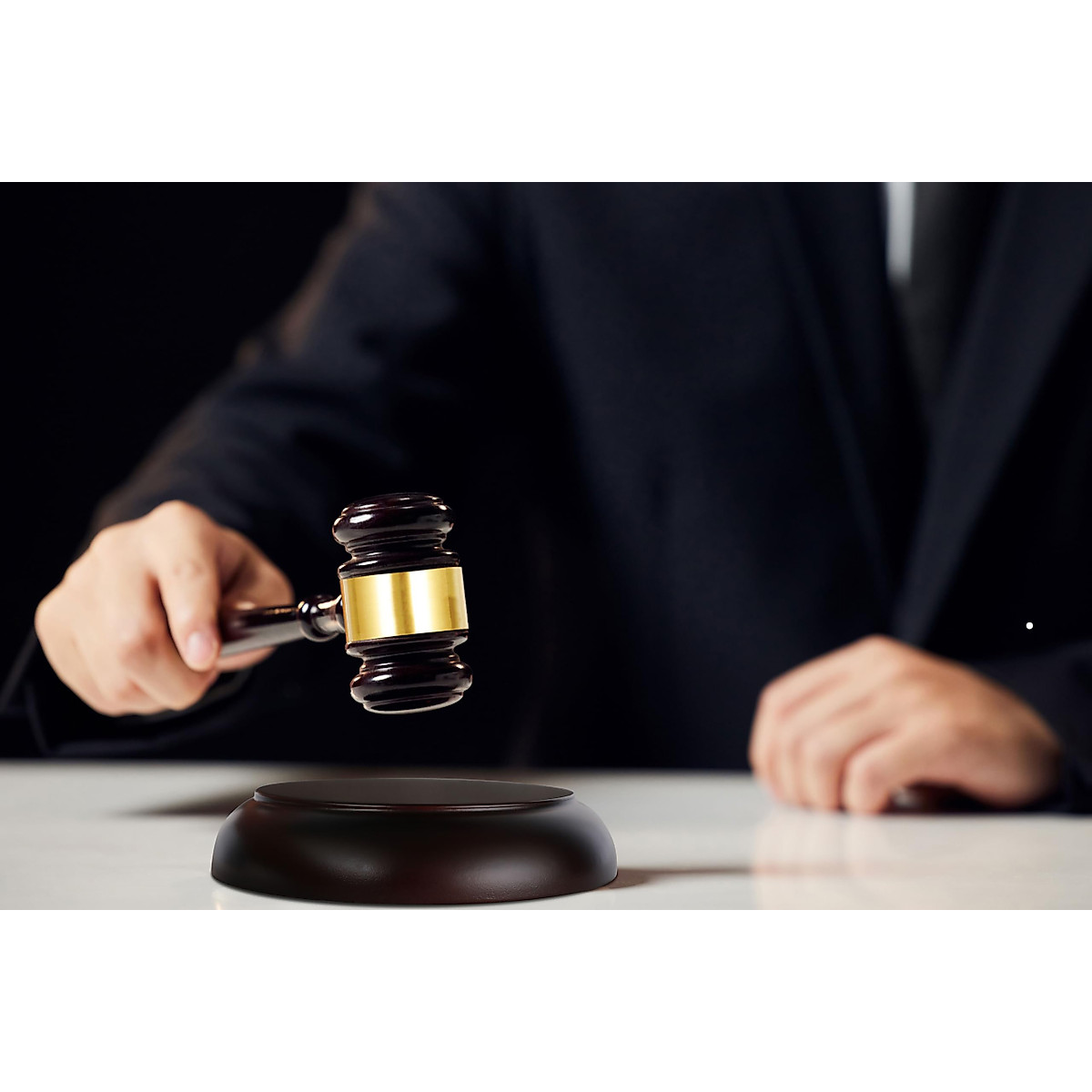 Apexstone Wooden Gavel and Block for Lawyer Judge Auction Sale