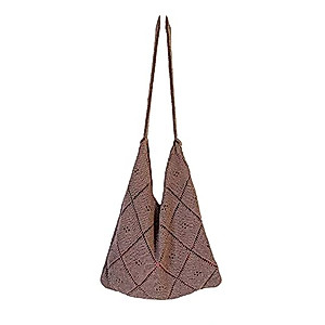 Fairycore Hobo Bag for Women Fairy Grunge Aesthetic Hobo Bag Aesthetic Tote Bag Fairy Grunge Accessories (Brown)