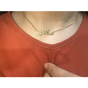 Dreamdecor Arabic Name Necklace Personalized, Sterling Silver Custom Name Necklace for Christmas