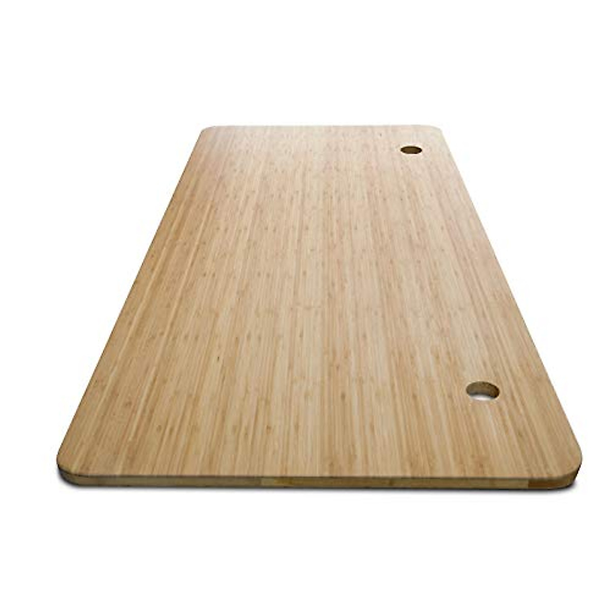 VWINDESK 60Inch Natural Bamboo Desk Table Top Only, Matching with Electric Adjustable Standing Desk Frame, Durable, Sustainable with 80mm Grommet Holes(30" x 60" x 1") Round Angle