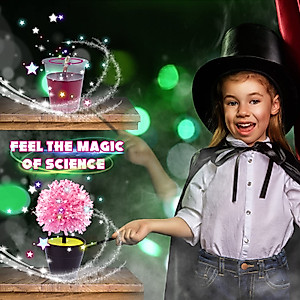 Crystal Growing Kit, STEM Projects Science Kits for Kids Age 4-6-8-12, Crystals Grow Fast (24H) Science Experiments Kit Toys, Art & Crafts Gift Toys for 6 7 8 9 10 11 12 Years Old Girls & Boys