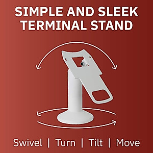 Discount Credit Card Supply DCCStands Swivel and Tilt Clover Mini/Clover Mini 3 Terminal Stand, Screw-in and Adhesive