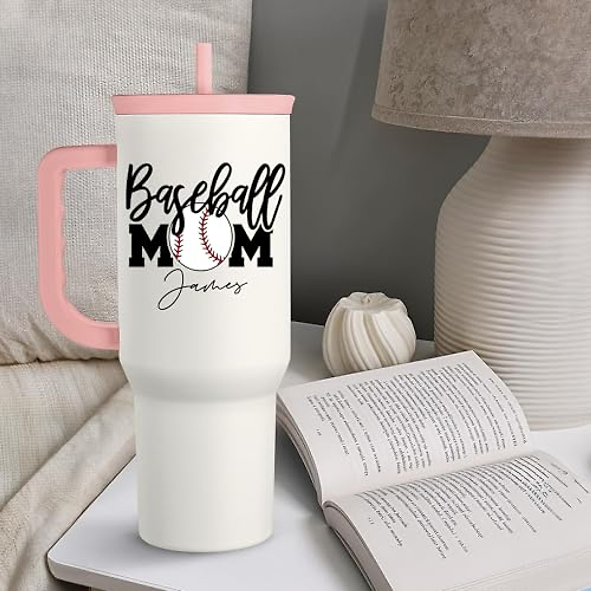 Personalized Baseball Mom Tumbler 40oz, Baseball Mom Gift Ideas, Birthday gifts for women, Baseballs Coffee Travel Mug, Mother's Day Gift, New Moms Gifts, Christmas, Gifts Ready