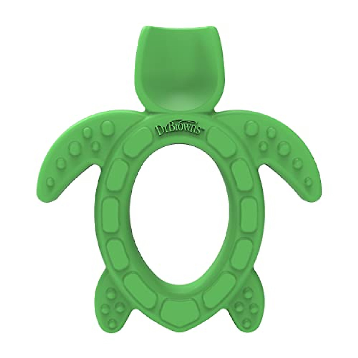 Dr. Brown's Silicone Starter Spoon and Teether for Babies and Infants, Turtles, 1 Pack, 4m+